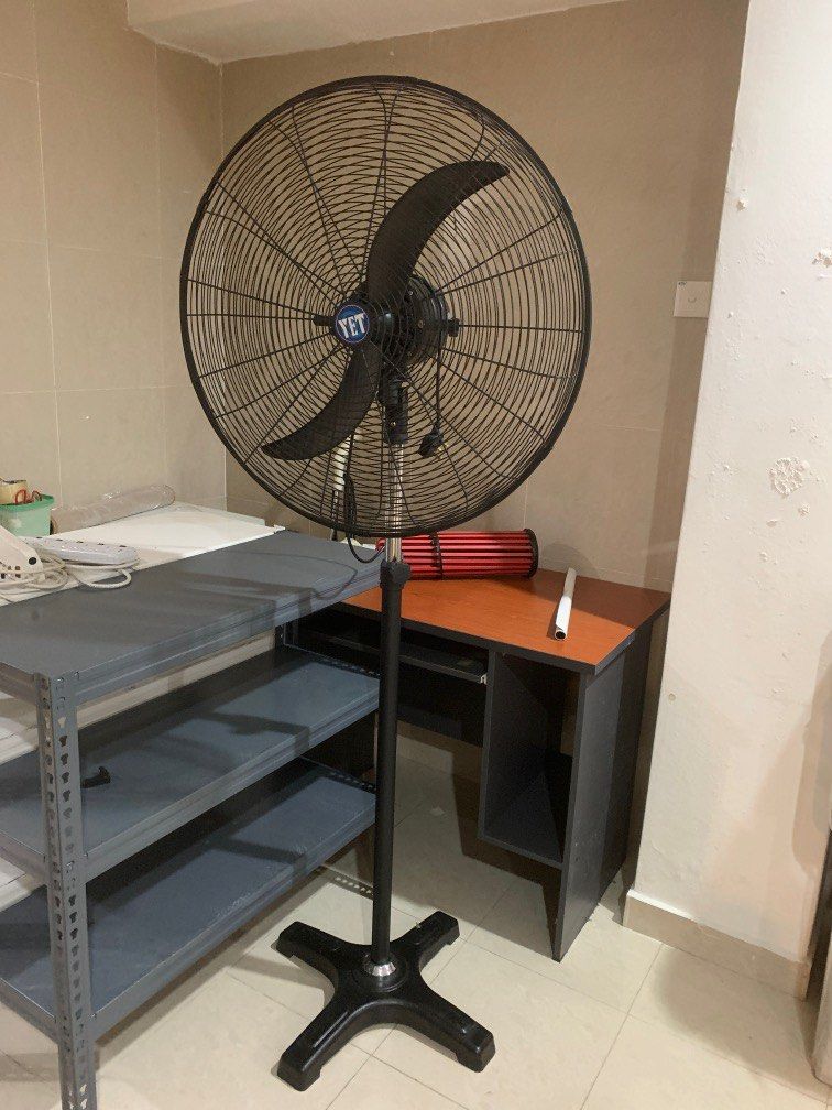 Yet industrial stand fan 26inch 26 standing fan, Furniture & Home ...