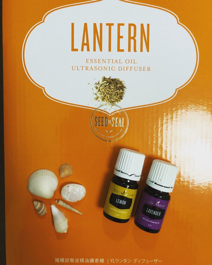Young Living Lantern Ultrasonic Diffuser (Free Lavender 5ml), Furniture ...