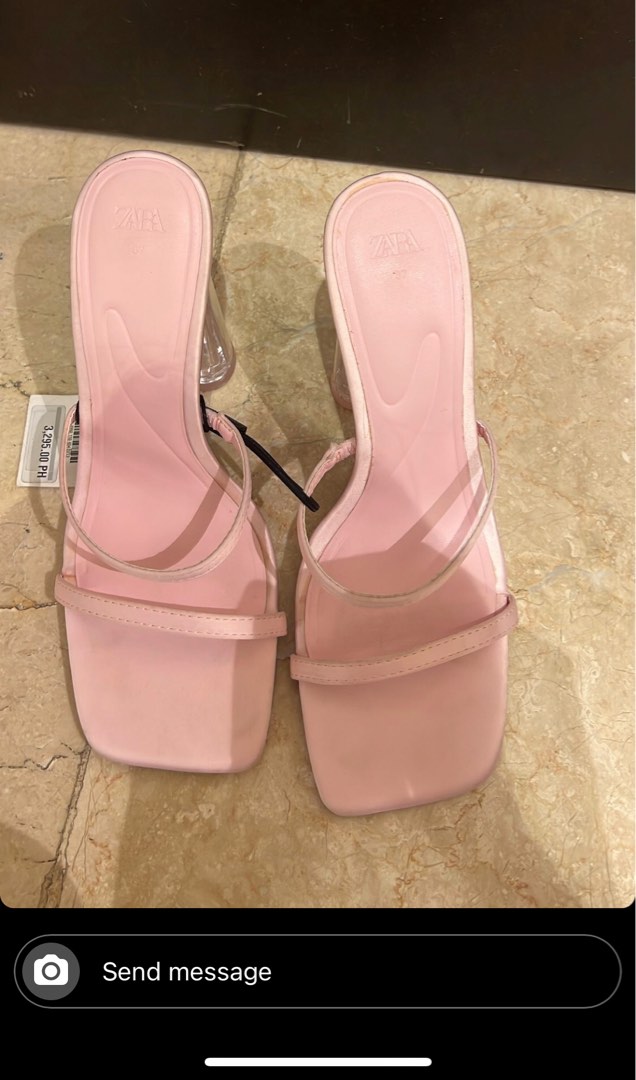 ZARA Barbie glass heels, Women's Fashion, Footwear, Heels on Carousell