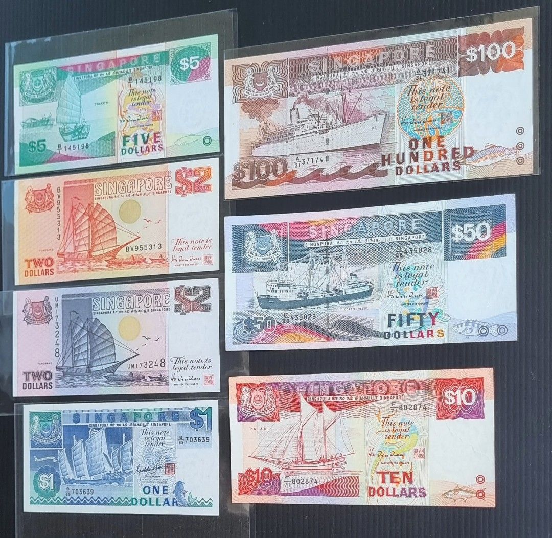$1 to $100 Singapore Ship series banknote, Hobbies & Toys, Memorabilia & Collectibles, Currency ...