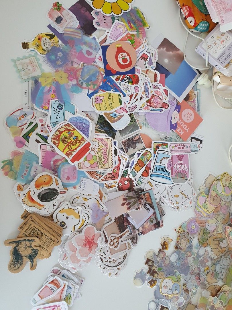 30 pc sticker blind bag (drink/summiko gorashi/ animals/ flowers ...