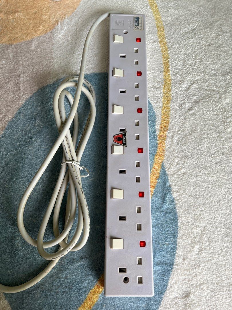 6way 3M Multi Plug Power Extension Cord, TV & Home Appliances ...