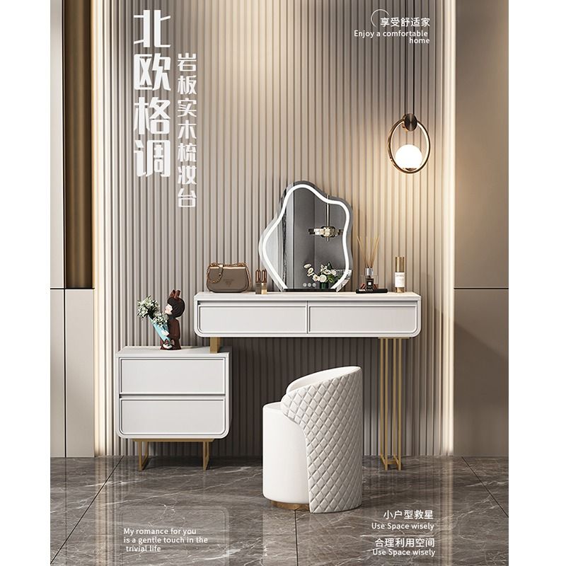 80cm Dressing Table With Side Cabinet *Free Assembly * Toilet Table ...