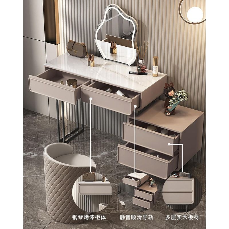 80cm Dressing Table With Side Cabinet *Free Assembly * Toilet Table ...