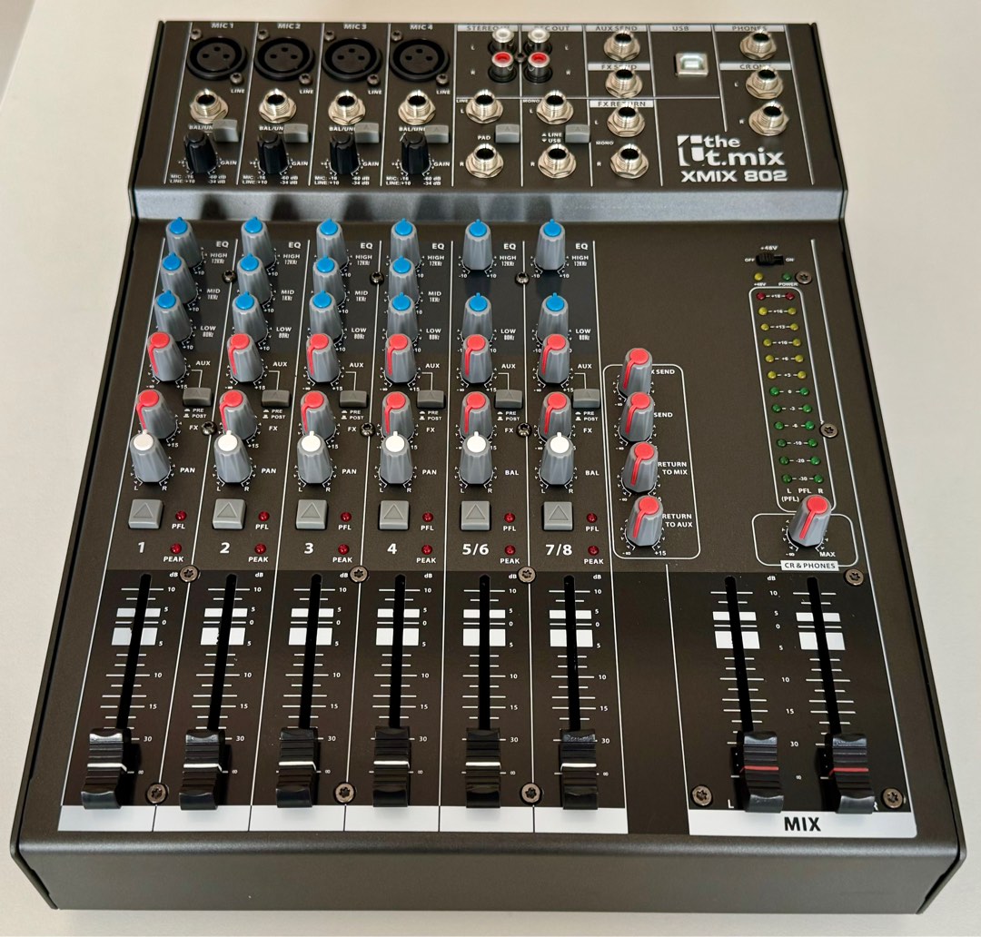 8-Channel Audio Mixer thomann the t.mix xmix 802 USB, Hobbies & Toys ...