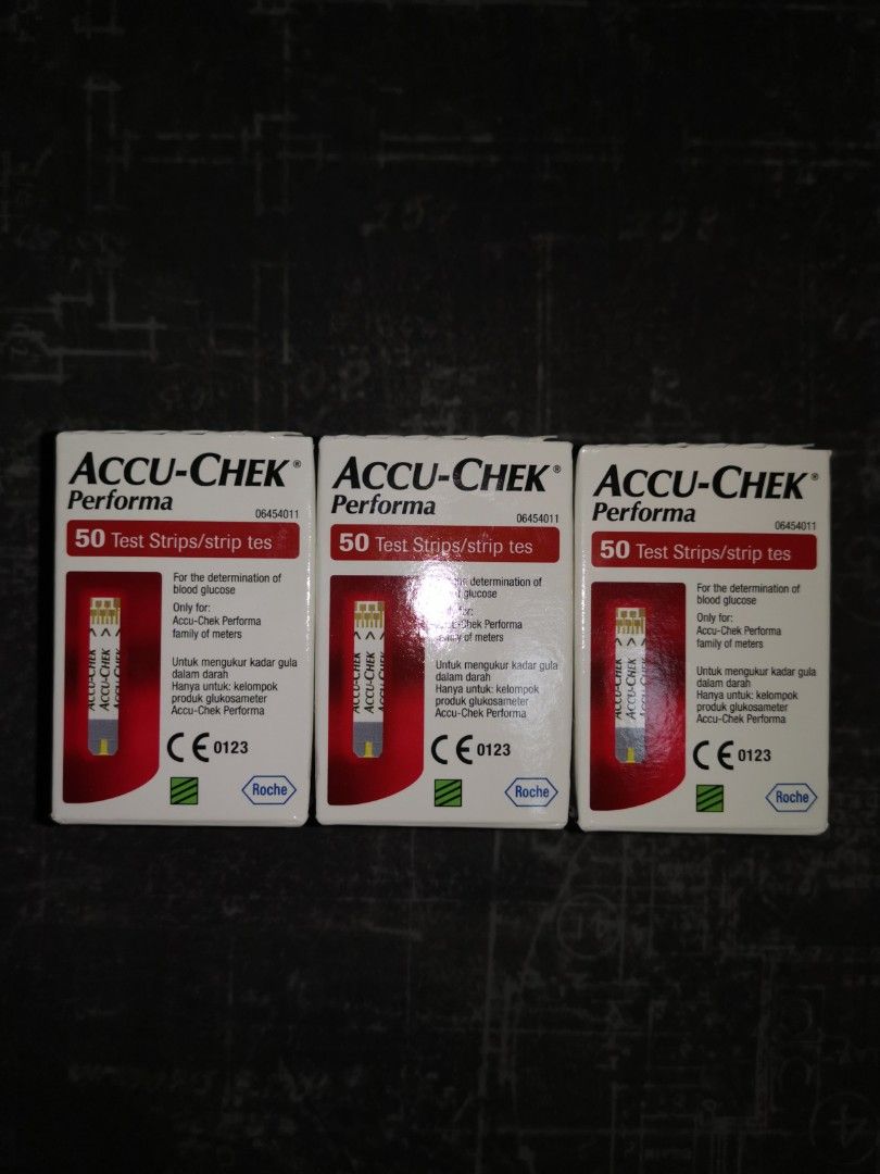 Accu-Chek Performa test strips, Health & Nutrition, Health Monitors ...