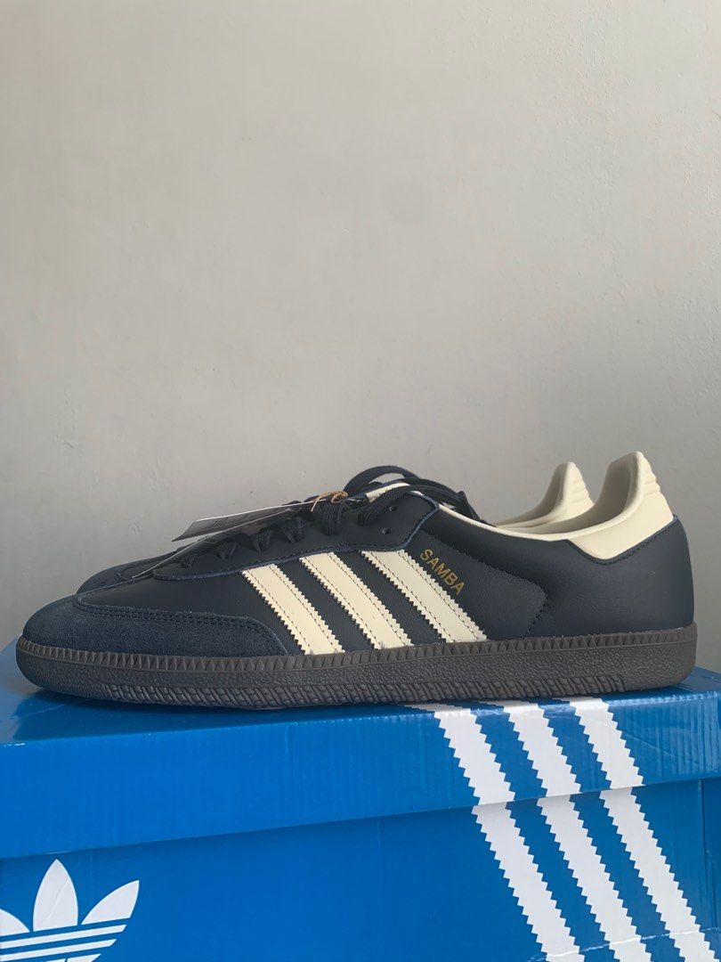 Adidas Samba OG Navy Blue, Men's Fashion, Footwear, Sneakers on Carousell