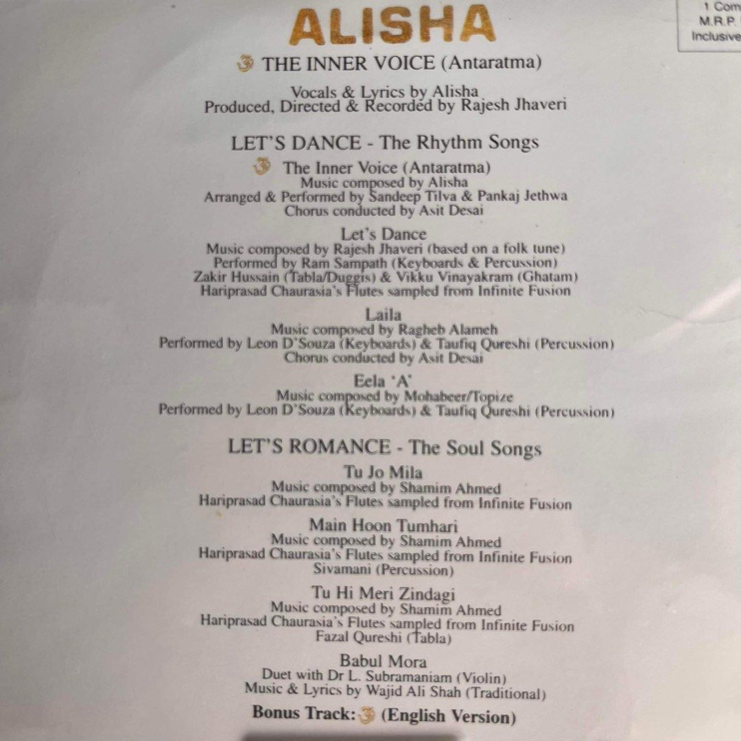 Alisha Cd Hobbies And Toys Music And Media Cds And Dvds On Carousell