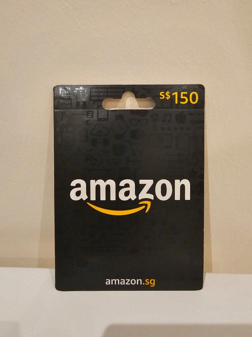Physical Amazon Singapore Gift Card / Voucher (Value SGD 150), Tickets & Vouchers, Vouchers on ...