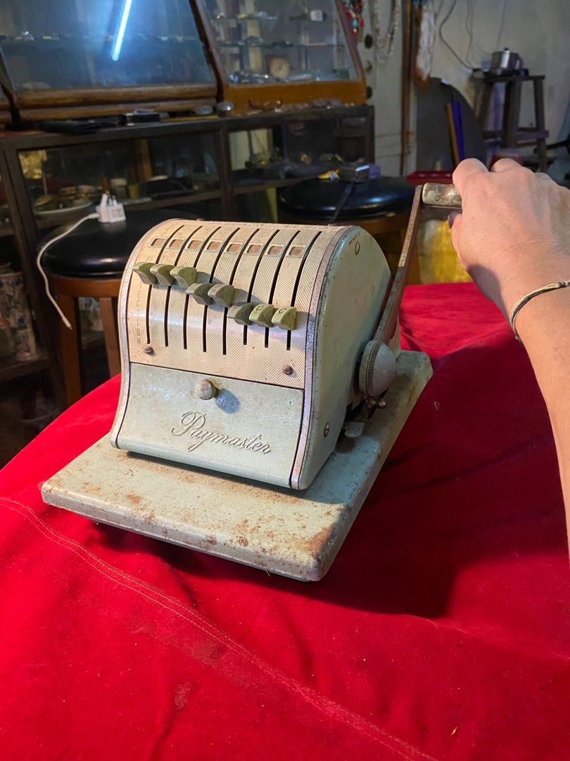Antique USA Paymaster Cheque Machine., Hobbies & Toys, Collectibles ...