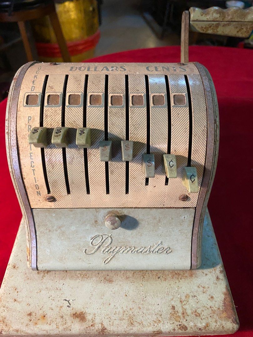 Antique USA Paymaster Cheque Machine., Hobbies & Toys, Collectibles ...