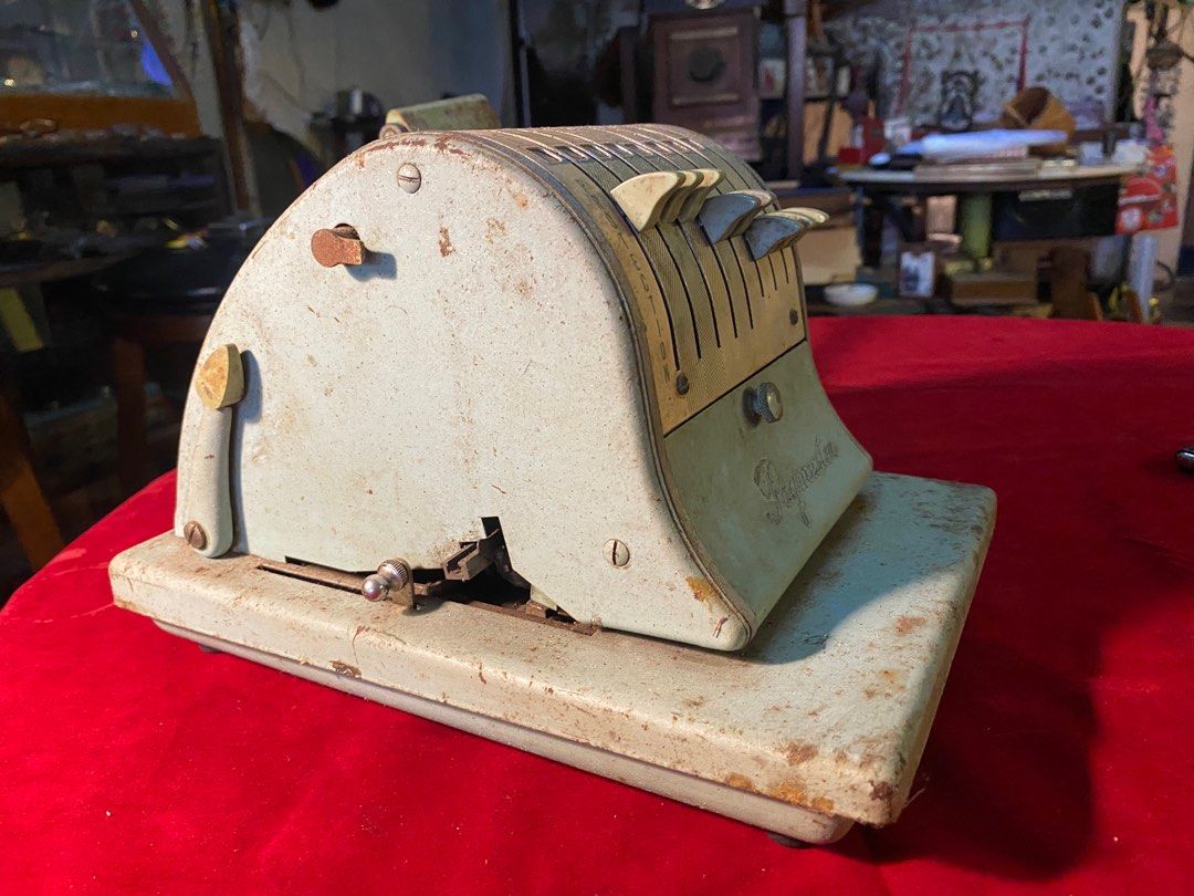 Antique USA Paymaster Cheque Machine., Hobbies & Toys, Collectibles ...