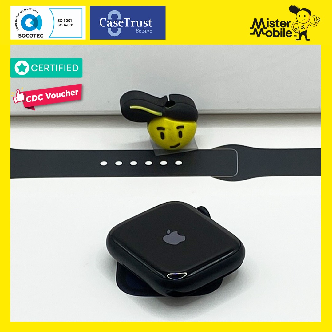 Apple Watch Series 8 45 45MM GPS only Midnight Aluminum Case With ...