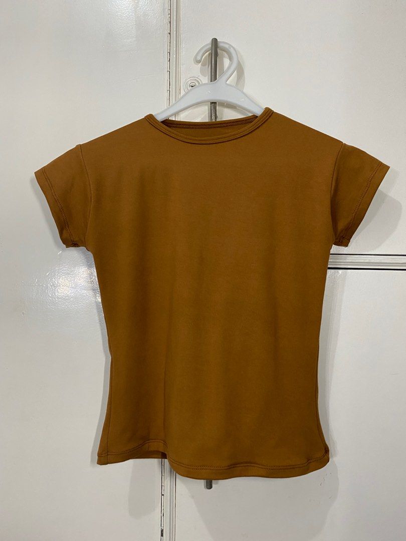 BASIC BOATNECK FULL LENGTH TOP (double lining), Women's Fashion, Tops ...