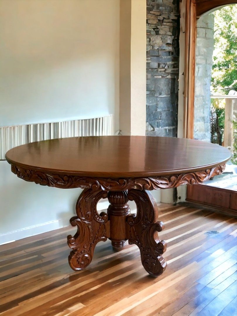 BEAUTIFUL RECEIVING/DINING TABLE- SOLID NARRA WOOD, Furniture & Home ...