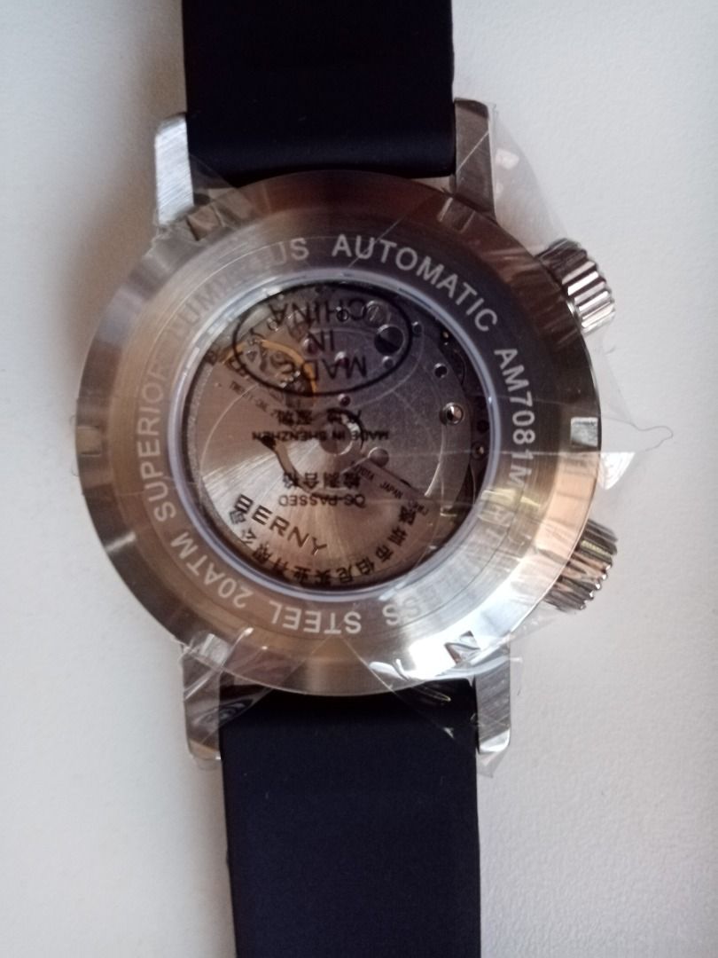 Berny Compressor-style 42mm automatic watch, Men's Fashion, Watches ...