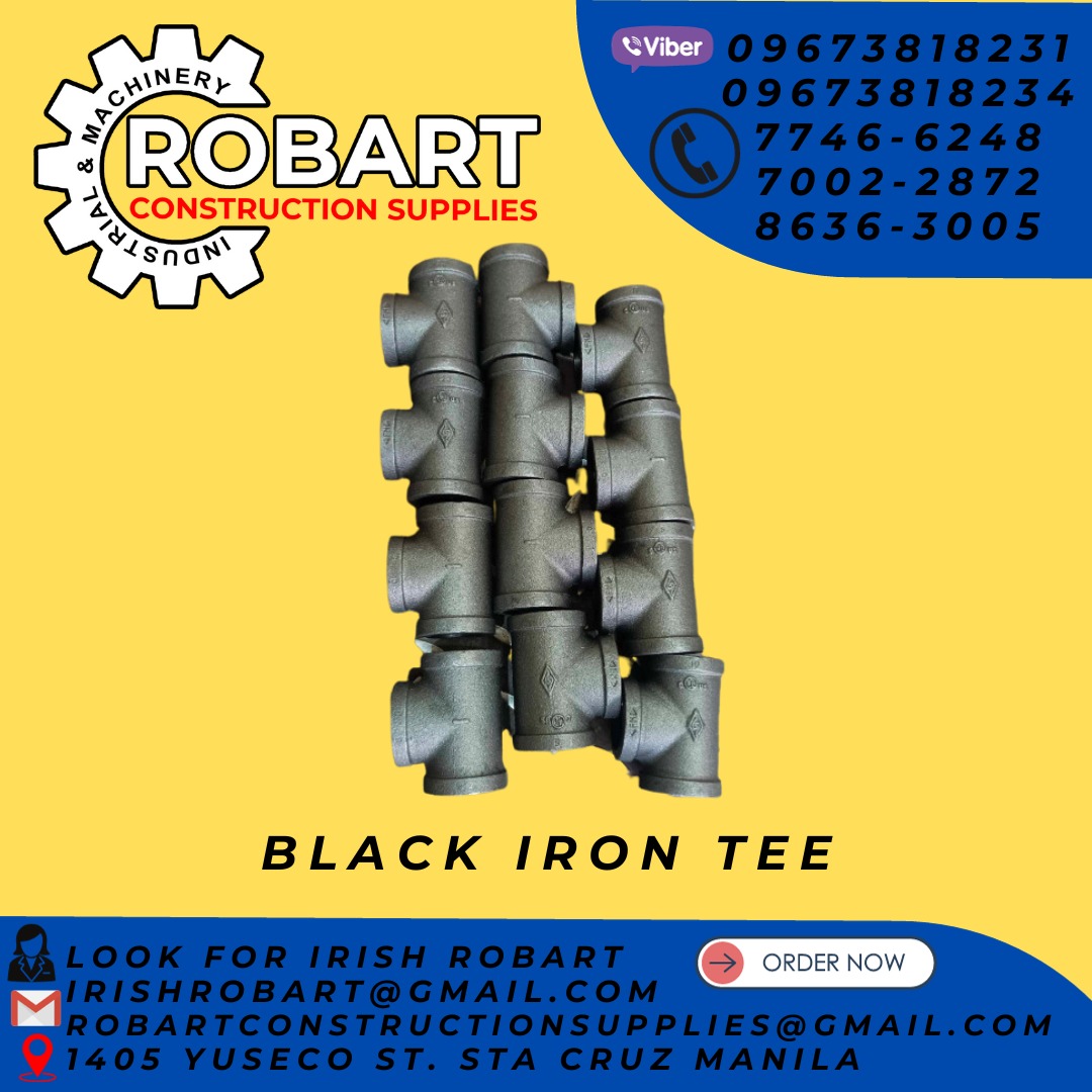 BLACK IRON tee, Commercial & Industrial, Construction Tools & Equipment ...
