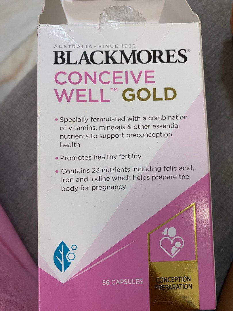 Blackmores conceive well gold, Health & Nutrition, Health Supplements ...