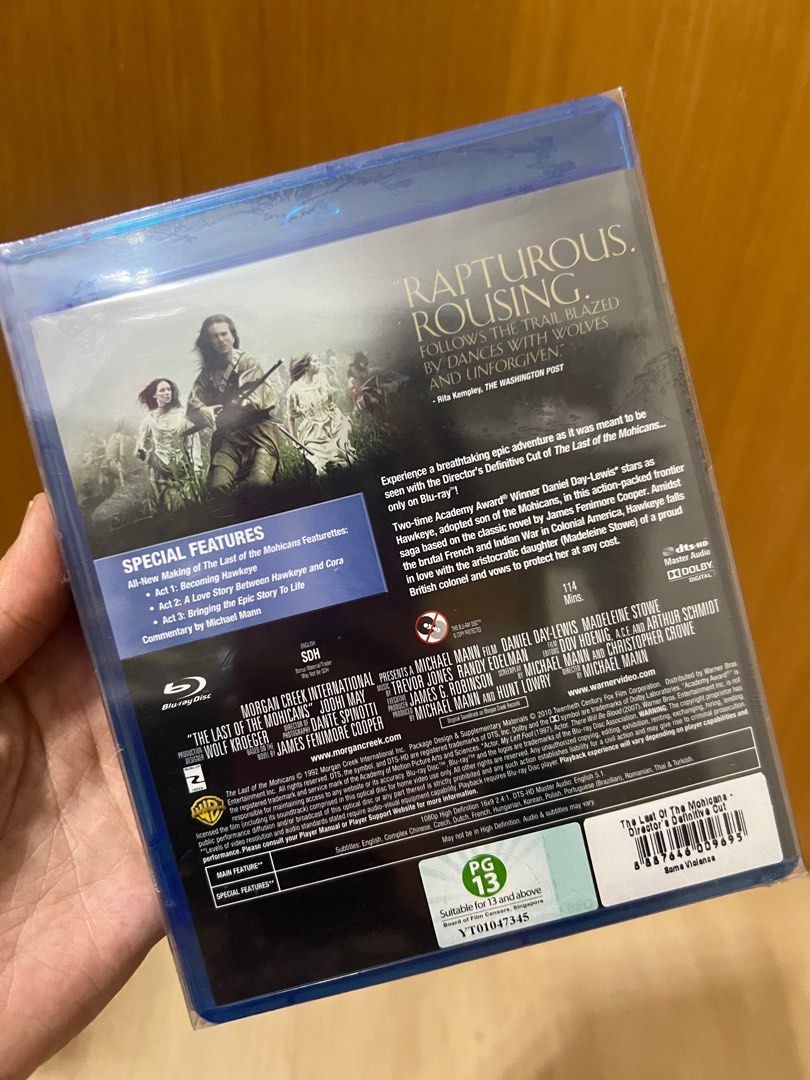 BN The last of the Mohicans DVD, Hobbies & Toys, Music & Media, CDs ...