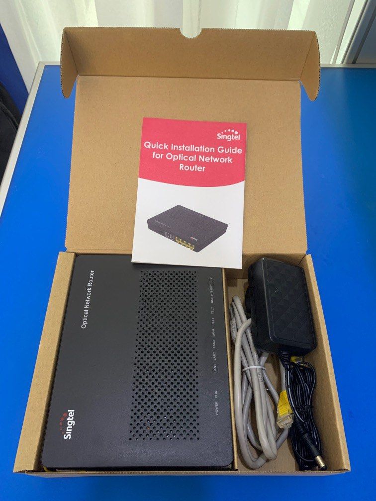 BNIB Singtel Optical Network Router - Huawei HG8244H, Computers & Tech ...