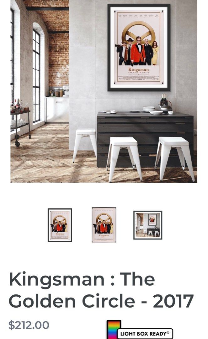 BNIP Kingsman: The Golden Circle Set of 8 Movie Postcard Limited ...