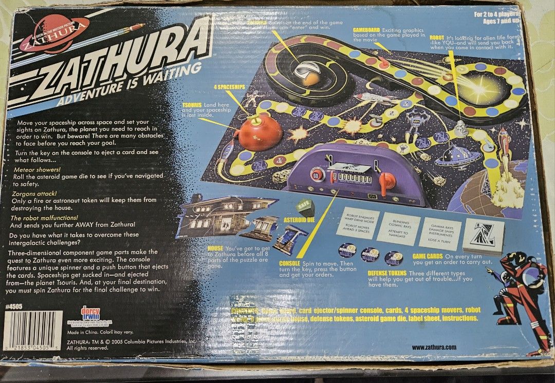 Board Game Zathura Hobbies And Toys Memorabilia And Collectibles Vintage Collectibles On Carousell