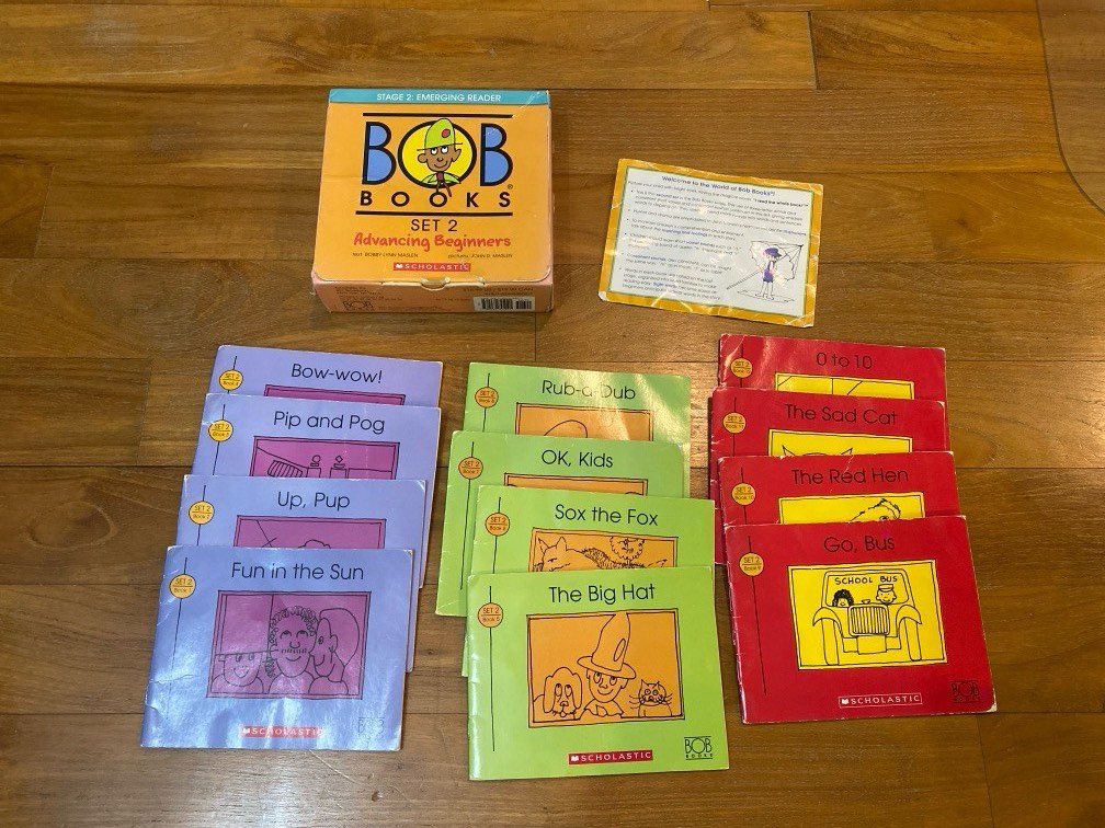 Bob Books Set 2 Advancing Beginners Set, Hobbies & Toys, Books ...