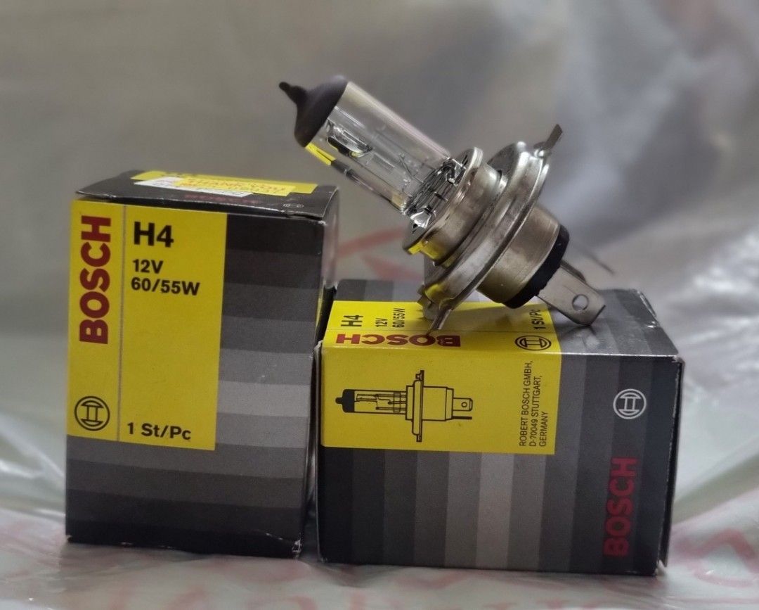 BOSCH H4 bulb 12V 60/55W, Furniture & Home Living, Lighting & Fans ...