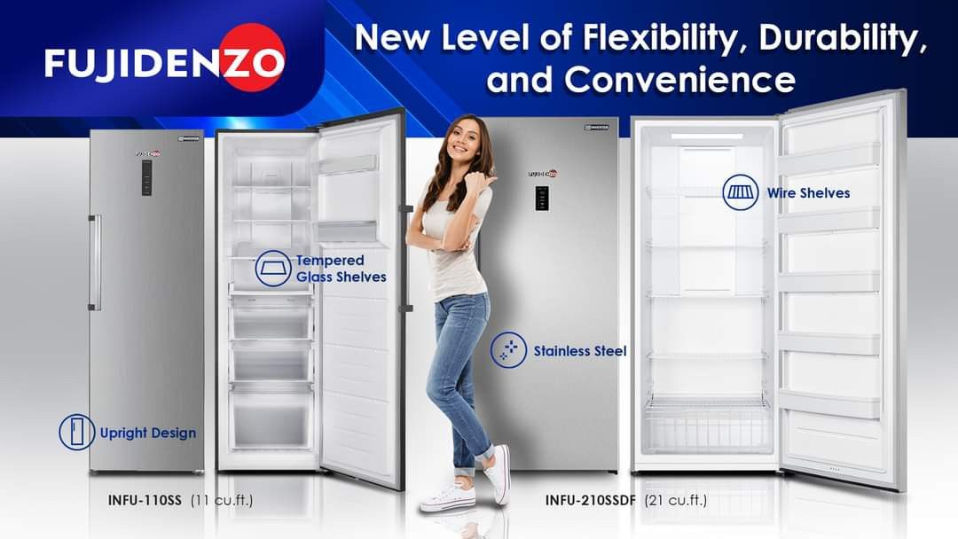 BRAND NEW FUJIDENZO UPRIGHT FREEZER WITH WARANTY AND RECIEPT, TV & Home ...