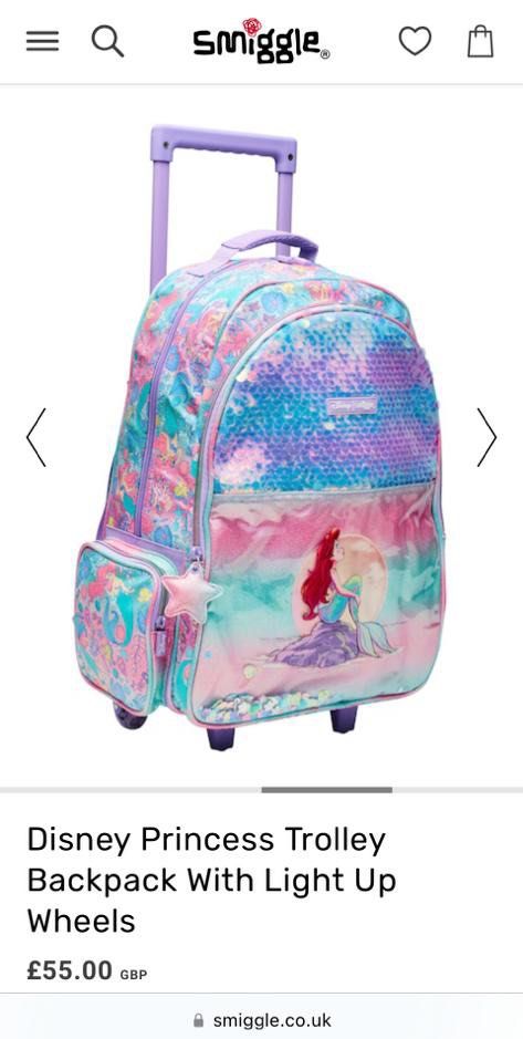 Brand New Smiggle Mermaid Trolley Bag, Babies & Kids, Going Out, Other ...