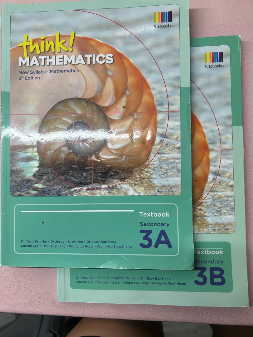 Brand New Think! Mathematics 3A AND 3B Textbook, Hobbies & Toys, Books ...