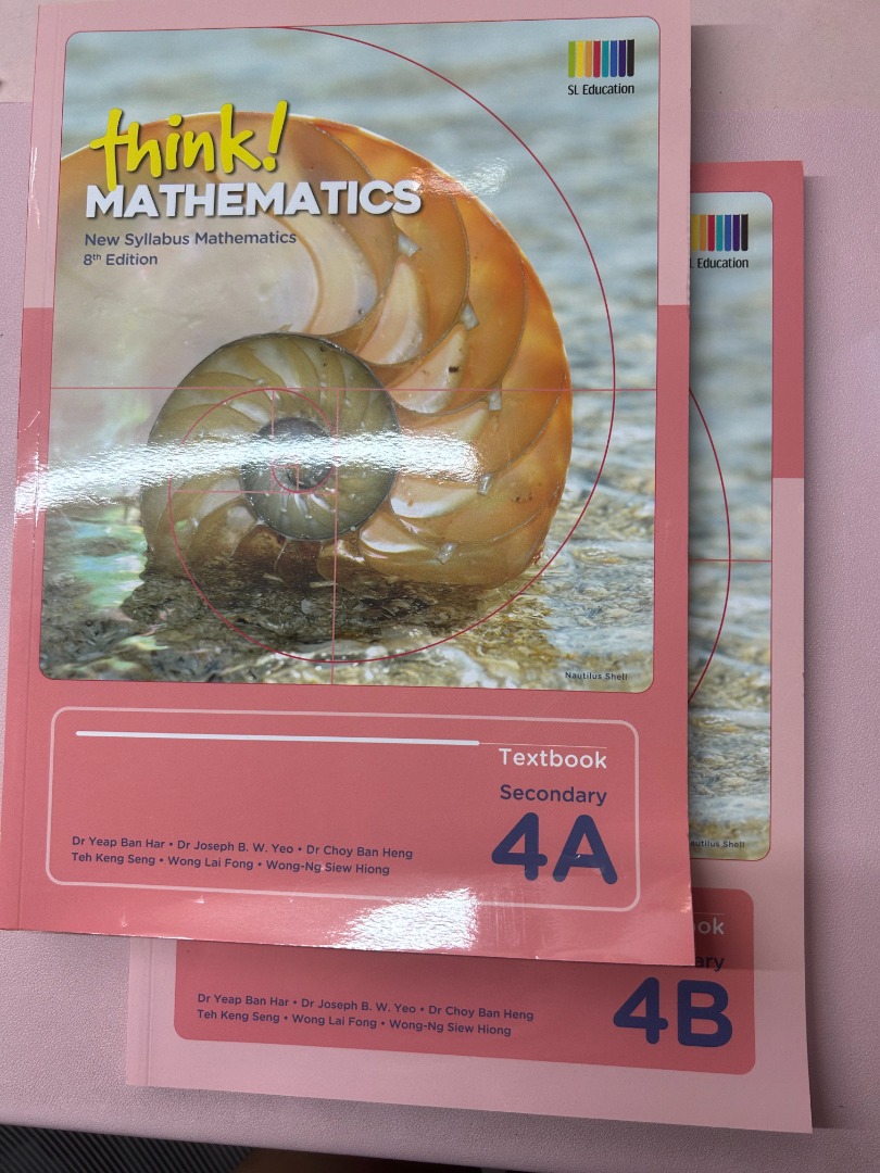 Brand New Think! Mathematics 4A AND 4B Textbook, Hobbies & Toys, Books ...