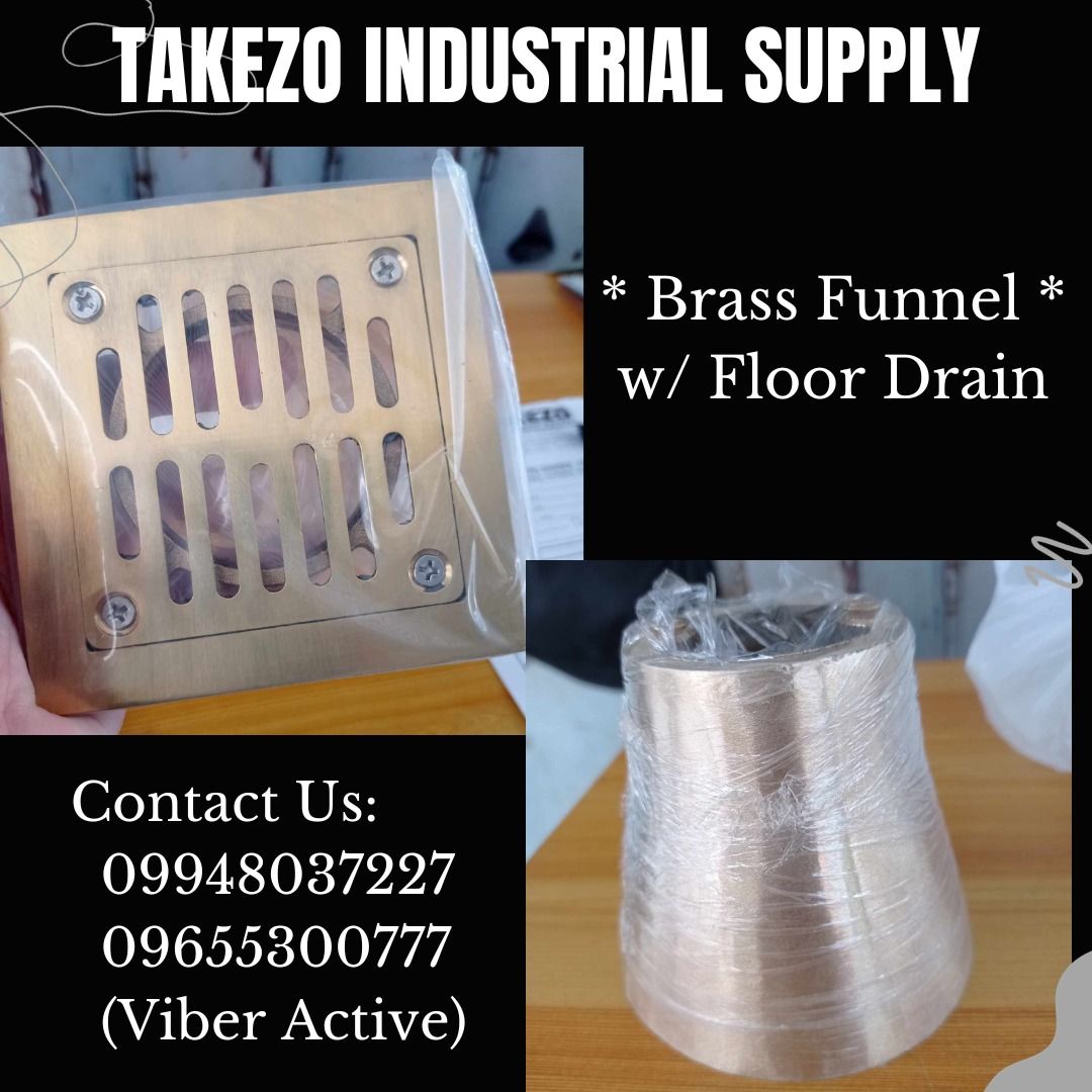Brass Funnel with Floor Drain, Commercial & Industrial, Construction ...
