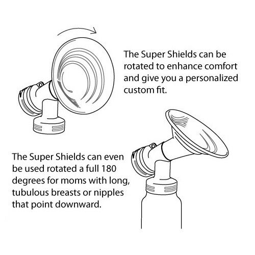Breast Pumping Flanges for Medela/ Spectra/ Lansinoh/ Pumpables, Babies ...