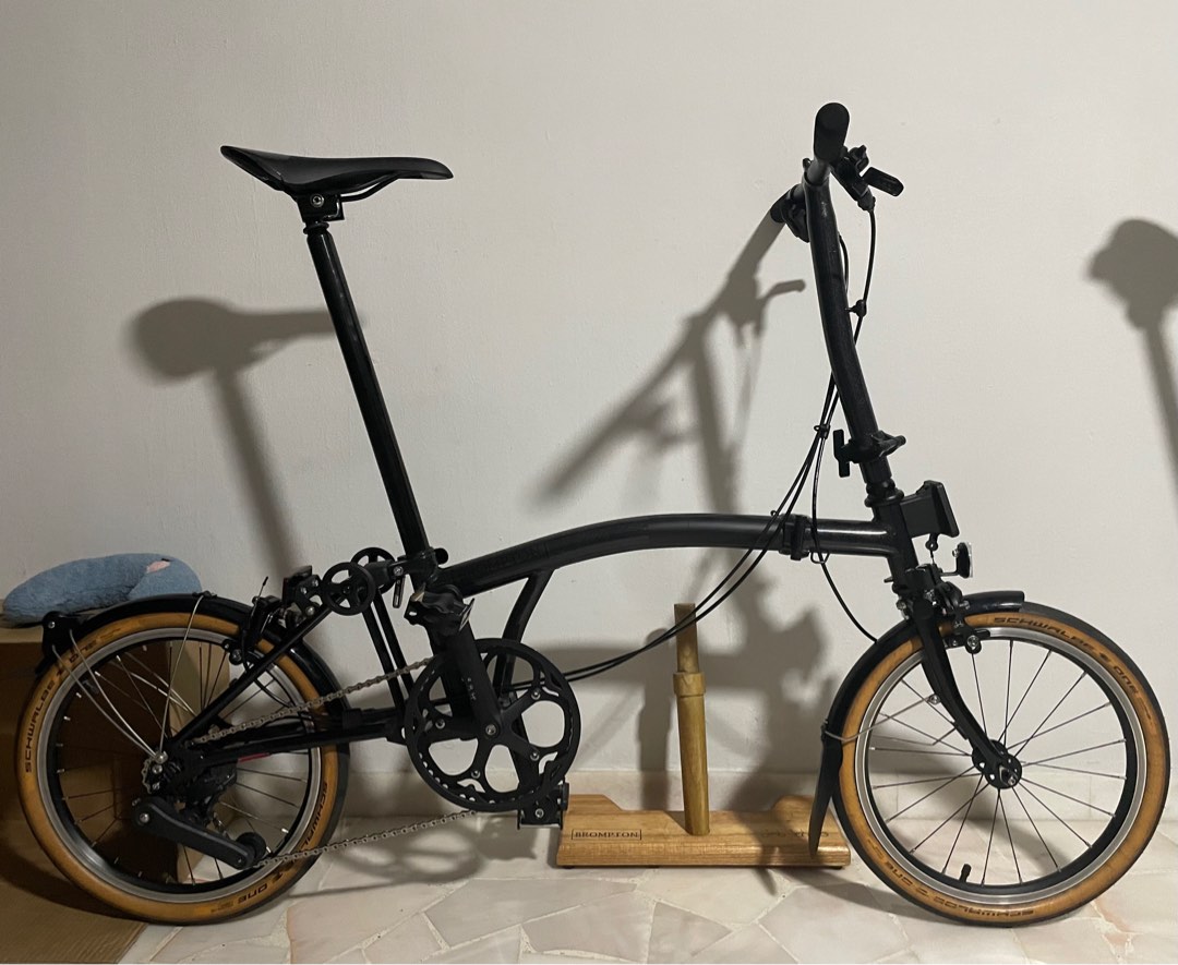 Brompton P Line Midnight Black H4L Rare, Sports Equipment, Bicycles ...