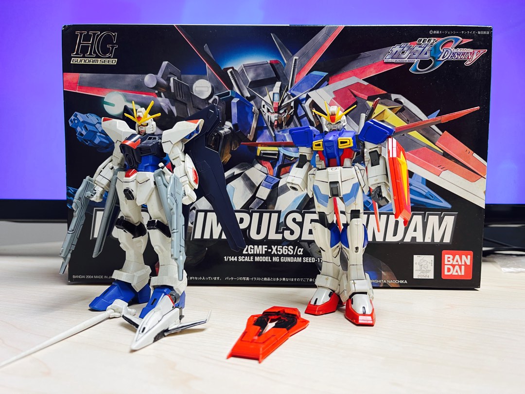 Built 1/44 HG Force Impulse Gundam and Freedom Gundam, Hobbies & Toys ...