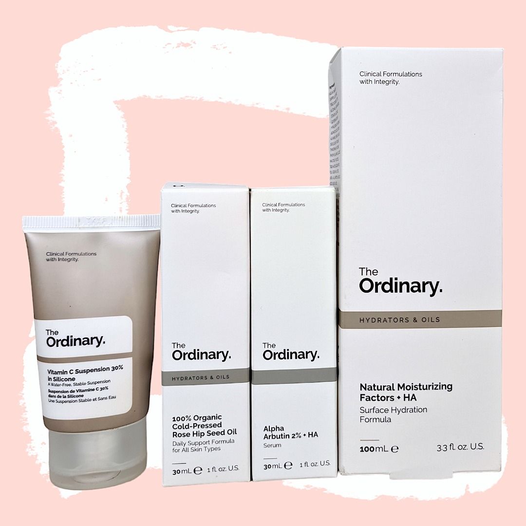 Bundle Set - THE ORDINARY NATURAL MOISTURIZING FACTORS + HA, ALPHA ...
