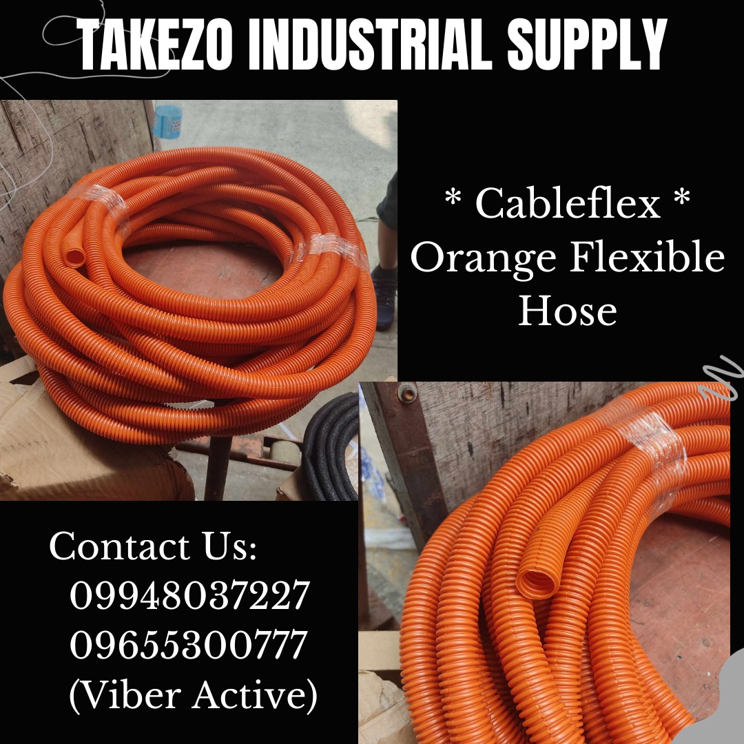 Cableflex Orange Flexible Hose, Commercial & Industrial, Construction Tools & Equipment on Carousell
