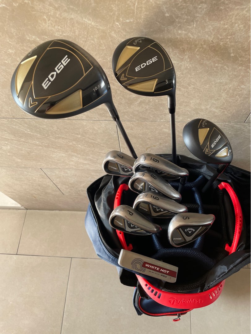 Callaway Edge Complete 10-Piece Set (Driver, 3W, 5H, 6-9i, Pw, Sw, P ...