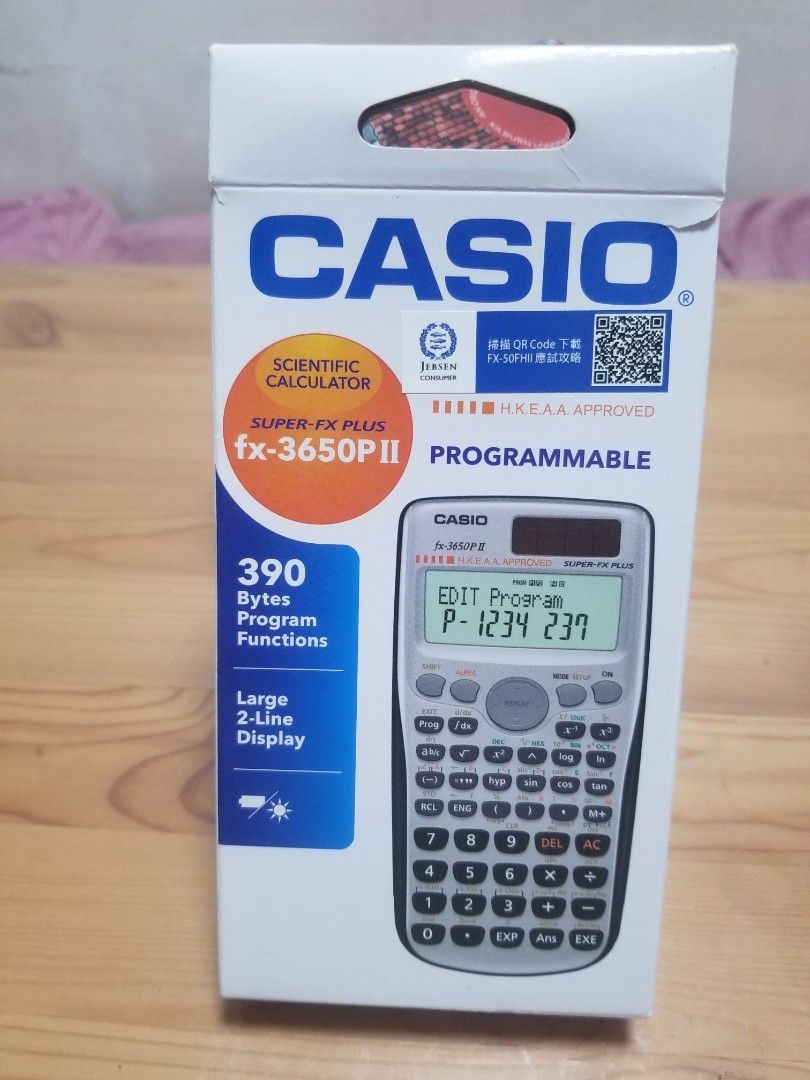 Casio FX-3650P II Calculator, 興趣及遊戲, 手作＆自家設計, 文具 - Carousell