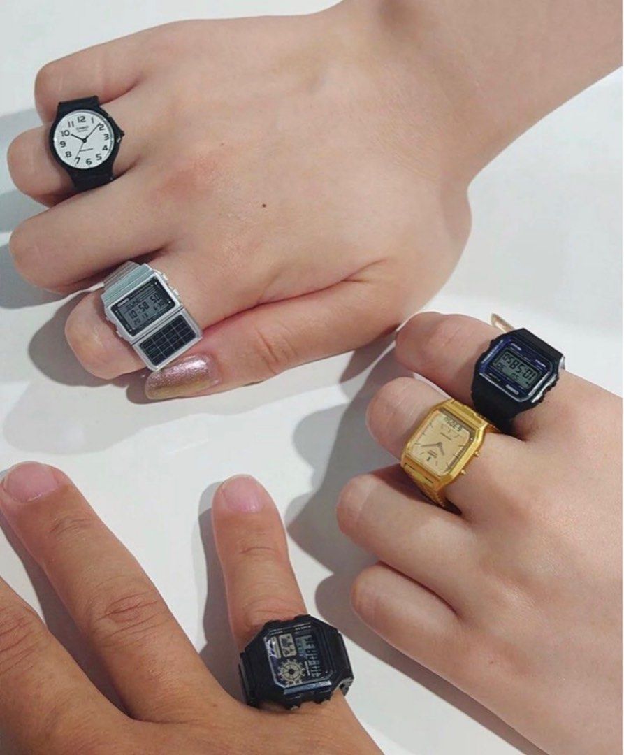 Casio Miniature Ring Watch, Women's Fashion, Watches & Accessories ...