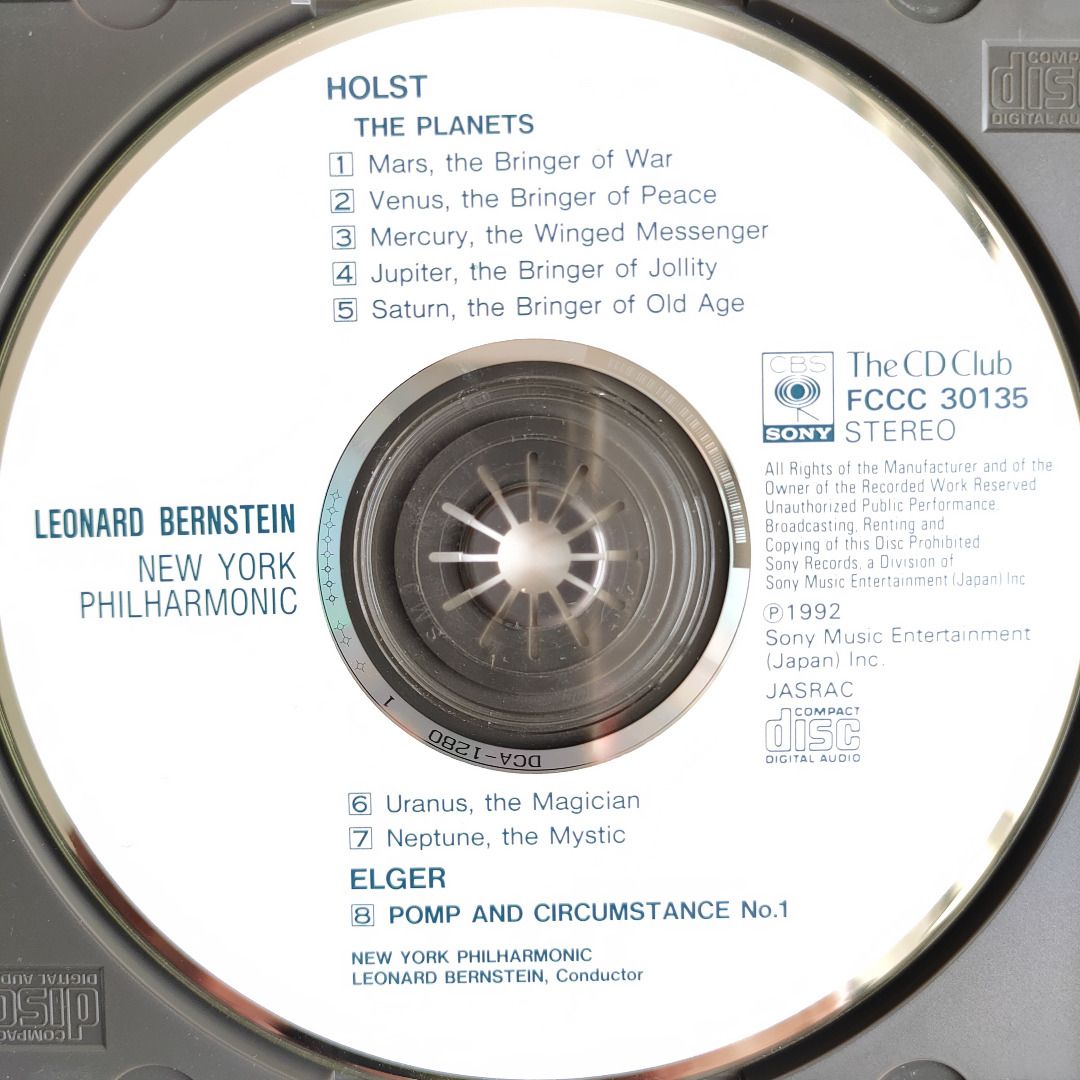 CD / BERNSTEIN: HOLST, THE PLANETS / ELGAR: POMP AND CIRCUMSTANCE NO.1 ...