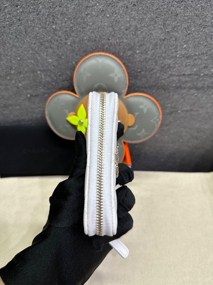 Chanel CC 23A Zippy Card Case White Caviar Ghw, Luxury, Bags & Wallets ...