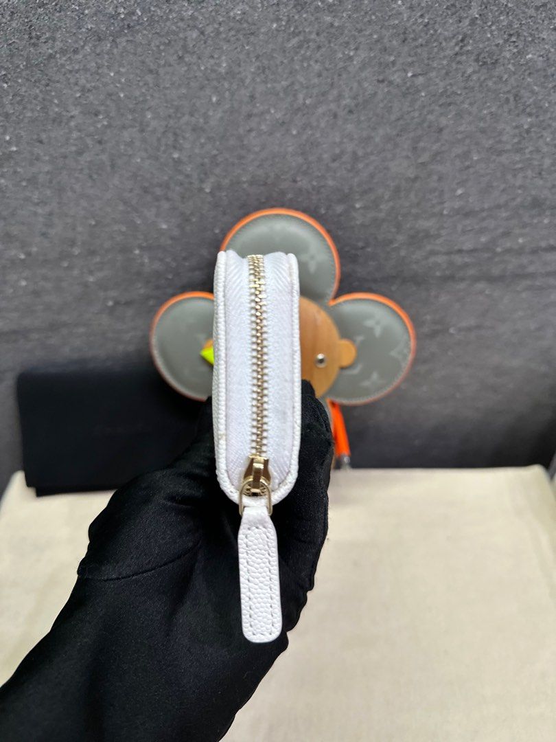 Chanel CC 23A Zippy Card Case White Caviar Ghw, Luxury, Bags & Wallets ...