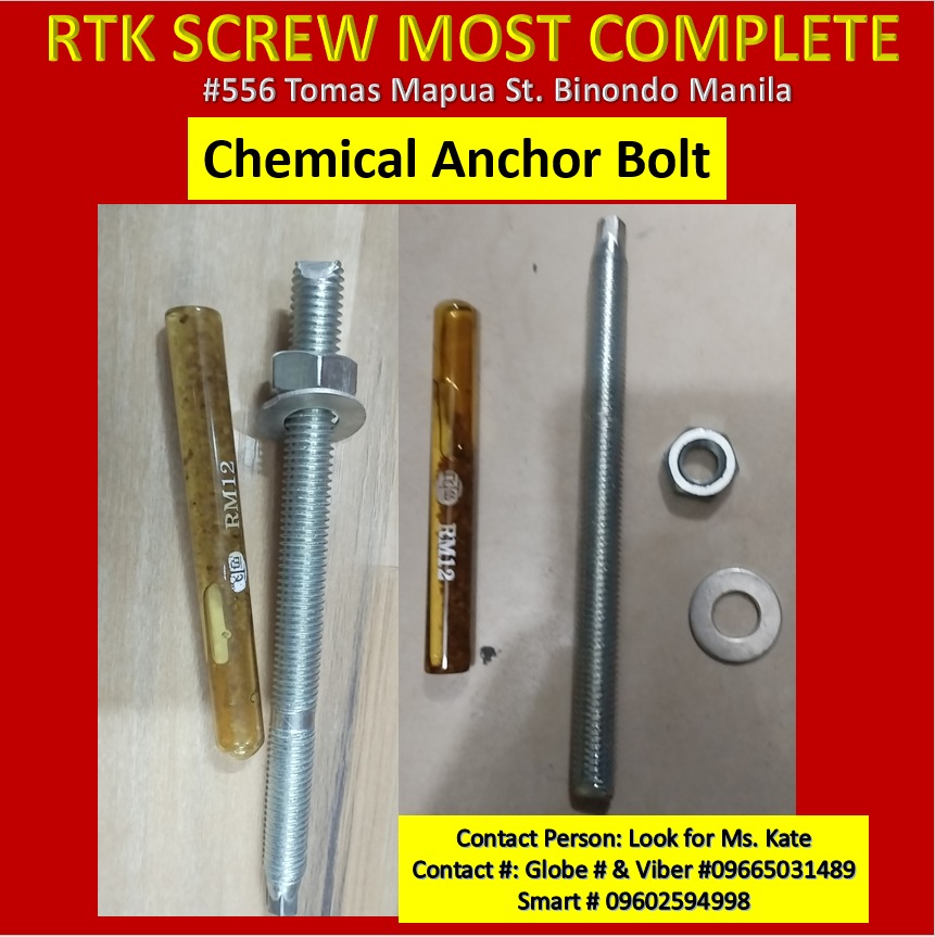 Chemical Anchor Bolt, Commercial & Industrial, Construction Tools ...