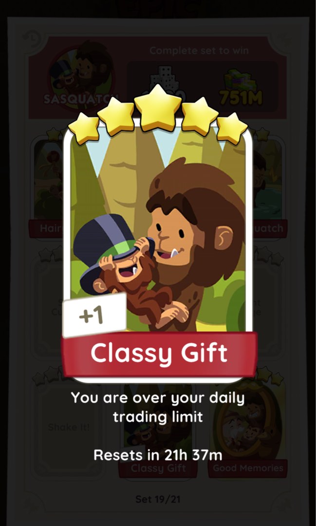 Classy Gift Monopoly Go Sticker 5 Star, Video Gaming, Gaming ...