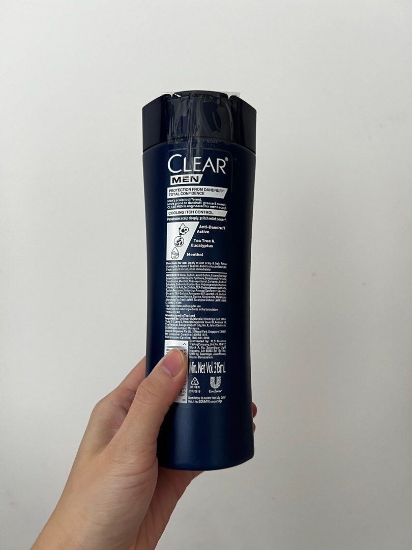 Clear Men Cooling Itch Control 315ml, Beauty & Personal Care, Men's ...