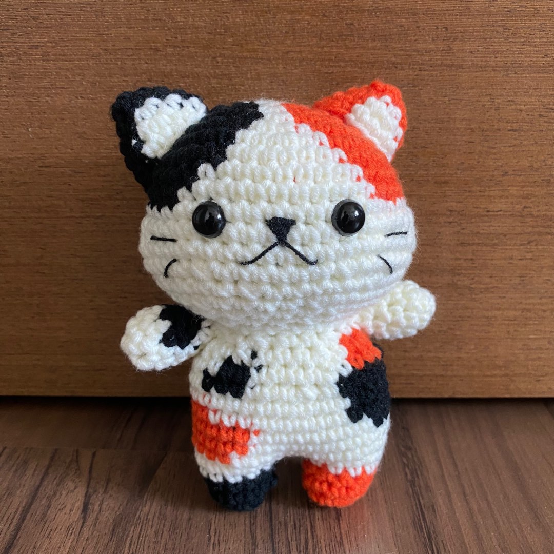 Crochet Meow Meow Cat, Hobbies & Toys, Stationery & Craft, Handmade ...