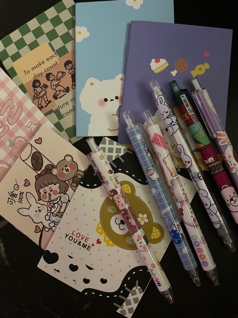 Cute Notebook & Pen set, Hobbies & Toys, Stationery & Craft, Stationery ...