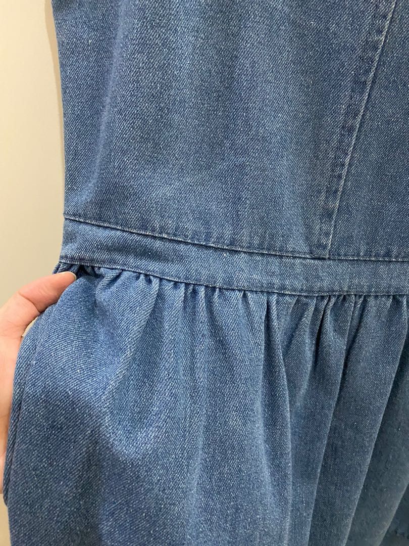 Denim one piece, Women's Fashion, Dresses & Sets, Dresses on Carousell